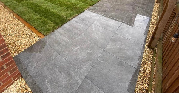 Anthracite Porcelain Paving – Dark Grey Outdoor Tiles (900x600mm ...