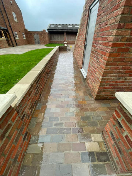 Brown Raj Indian Sandstone Setts – Natural Stone Edging Setts – Bridge ...